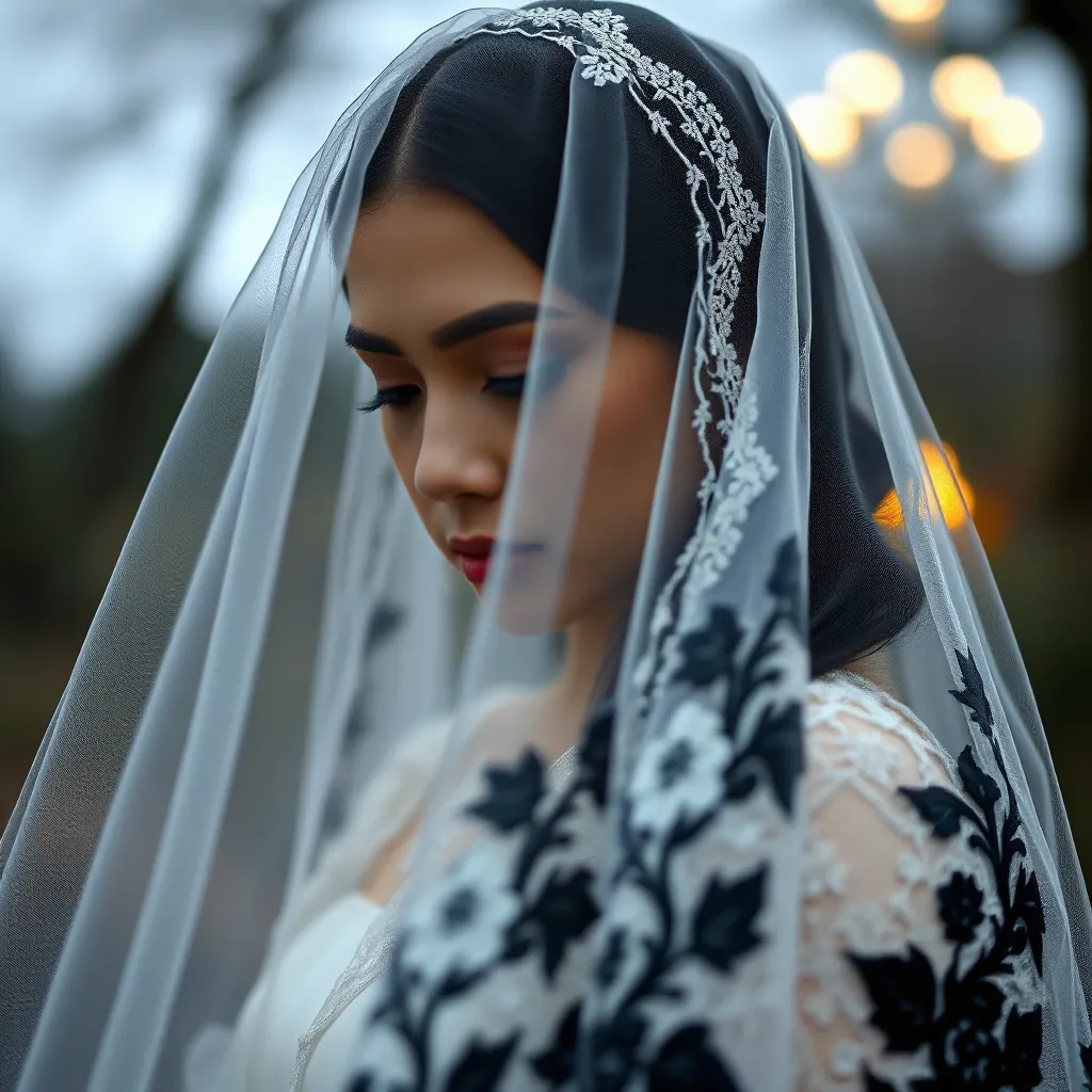 The Allure of Goth Wedding Veils: A Deeper Look